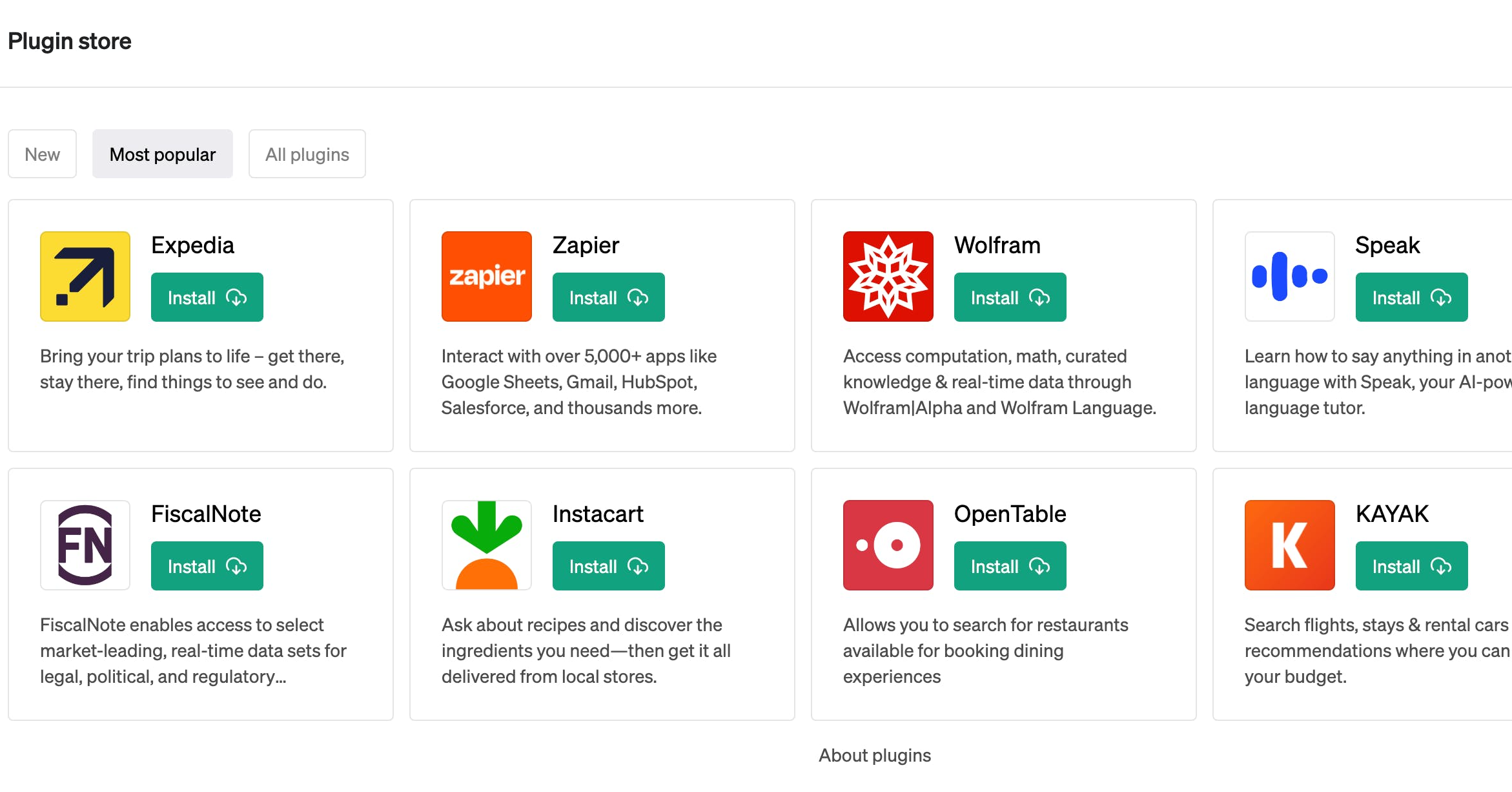 ChatGPT 最完整外掛列表與功能整理