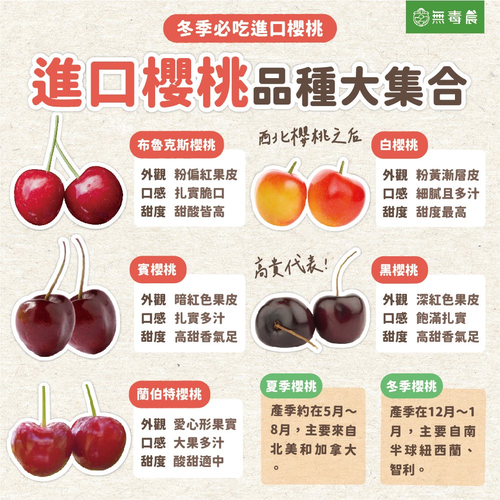 冬季必吃進口櫻桃，五個品種外觀、口感各有什麼不同？如何挑選最新鮮？ - TNL The News Lens 關鍵評論網