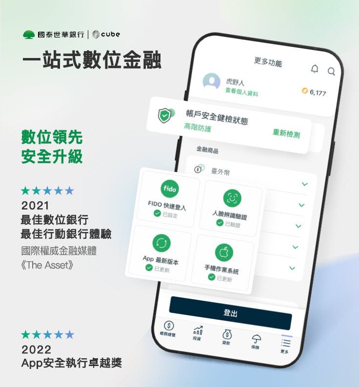 數位金融時代，善用「國泰世華CUBE App」學會更安全、更簡單的手機理財術 - TNL The News Lens 關鍵評論網