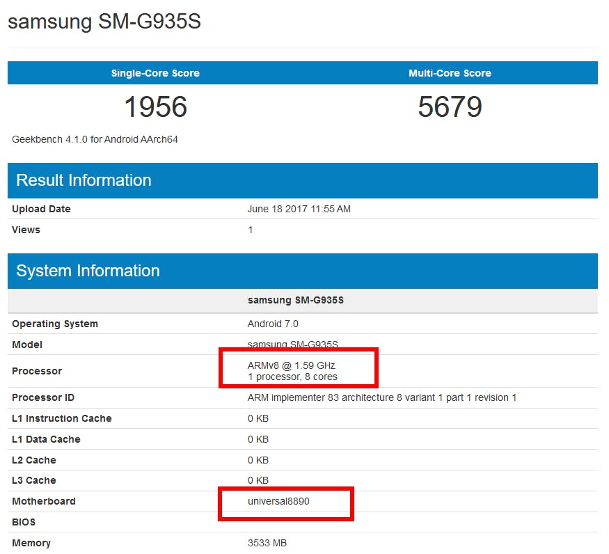 Samsung Galaxy Note 7翻新版跑分曝光！竟然還有Exynos 8890、Snapdragon 820雙版本？！ (125742) - Cool3c