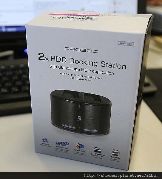 可以一鍵就開始懶人備份的 PROBOX 2x HDD Docking Station USB3.0 硬碟座 (103679) - Cool3c