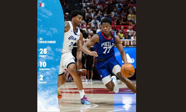 V. J. Edgecombe：從巴哈馬烈焰到費城鬥魂，一位雙向側翼的爆發前夜 - NBA - 籃球 | 運動視界 Sports Vision