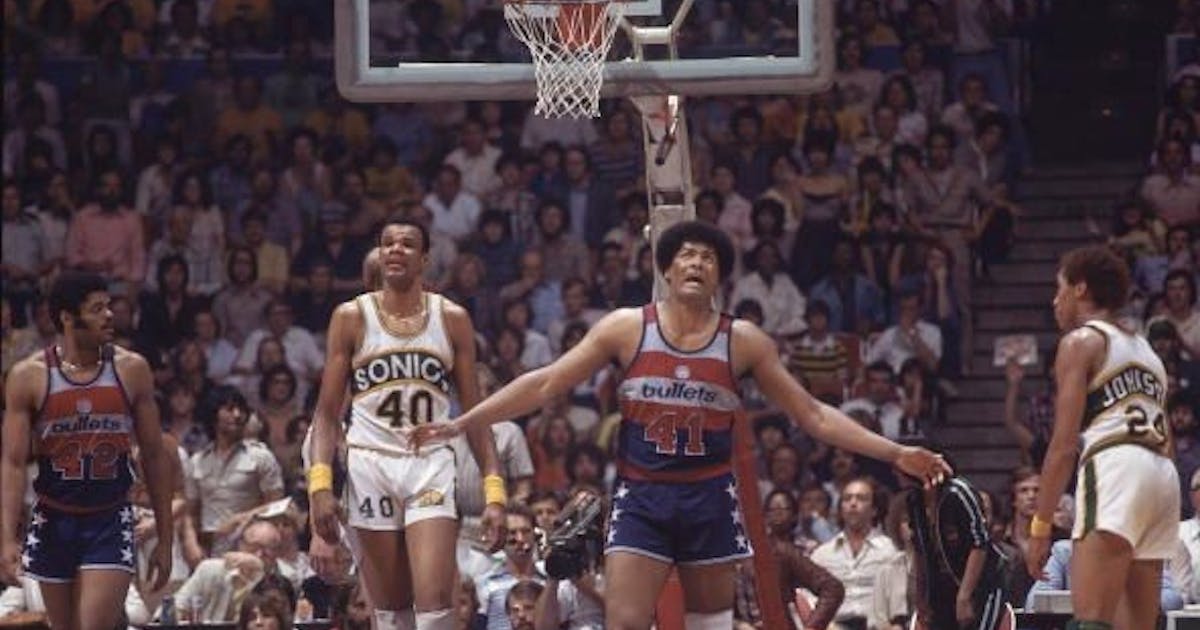 #41 Wes Unseld Washington Bullets 1977/78 Road Blue Authentic Jersey ...