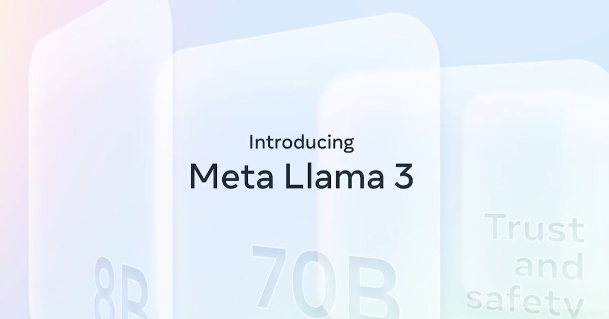 Llama 3 降臨！釋出 8B 和 70B 兩版本，Meta：表現勝過其他開源模型 - INSIDE