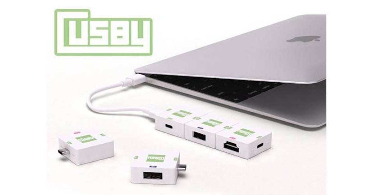 12 吋 MacBook Retina 專用? Cusby USB-C 「人型蜈蚣」分插器 #APPLE (94116) - Cool3c