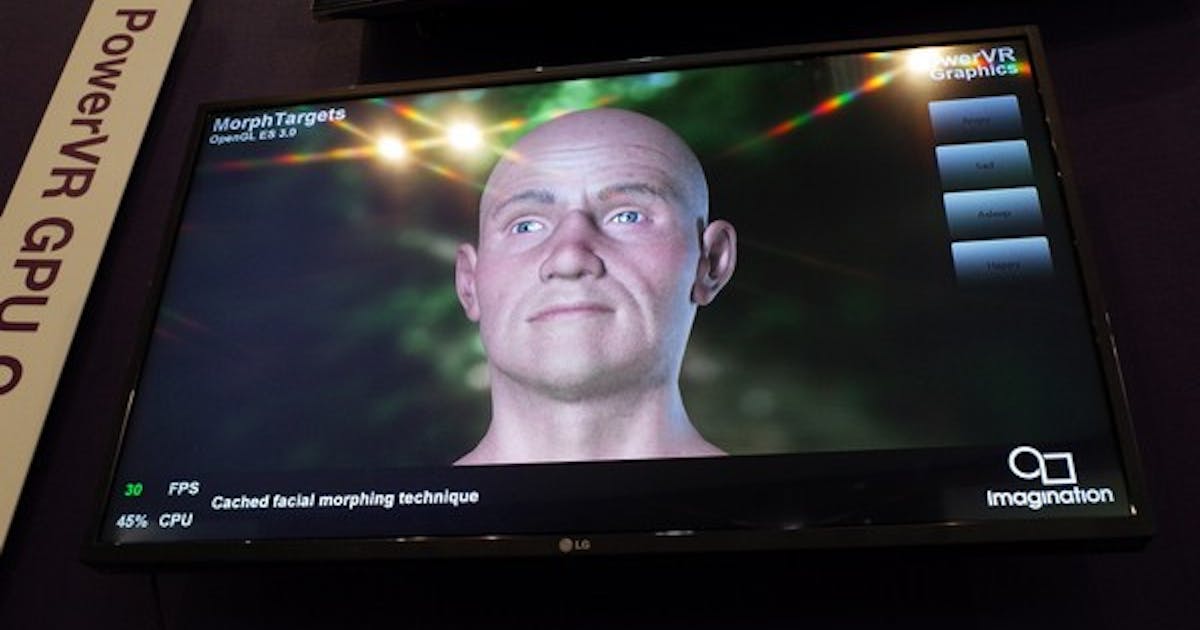 MWC 2014 ： Imagination Technologies 不約而同使用光頭男性的展示新一代 PowerVR 支援 OpenGL ...