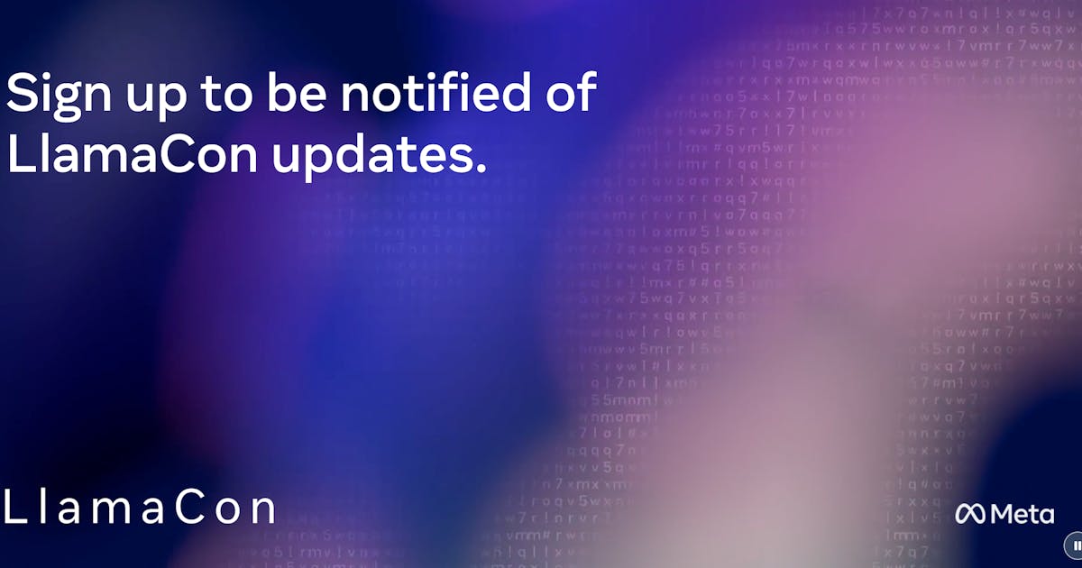 Meta LlamaCon 即將到來！首場 Llama 開發者大會 4/29 展開 - INSIDE