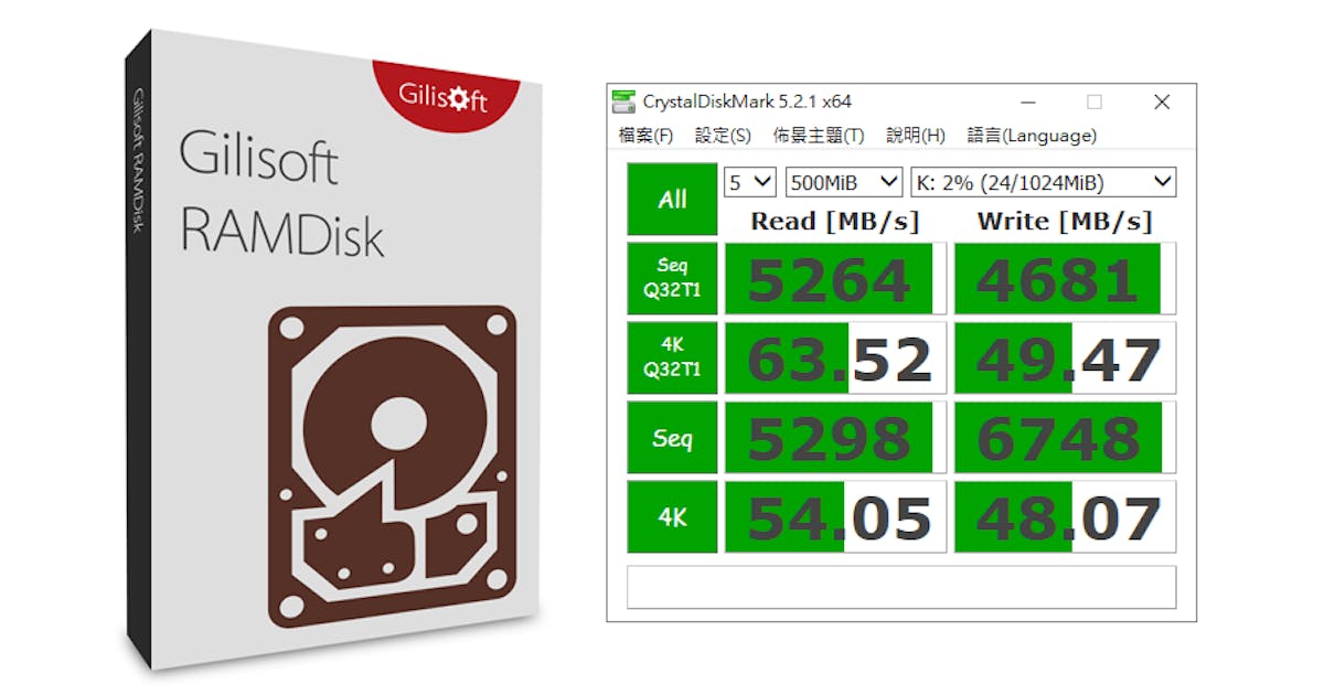 【限時免費】GiliSoft RAMDisk 將記憶體當成硬碟使用，當成快取硬碟真的是超快取！ (124192) - Cool3c