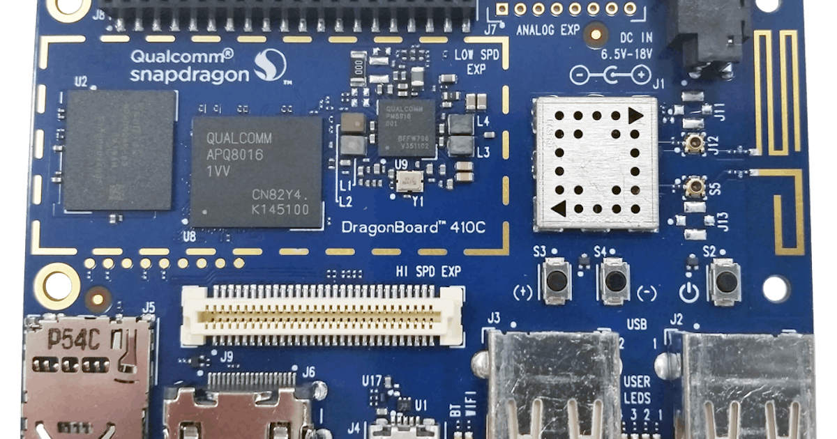 搭載 Snapdragon 410 處理器的 IoE 開發版 DragonBoard 410c 嵌入式開發板正式登場 #高通 (92995 ...