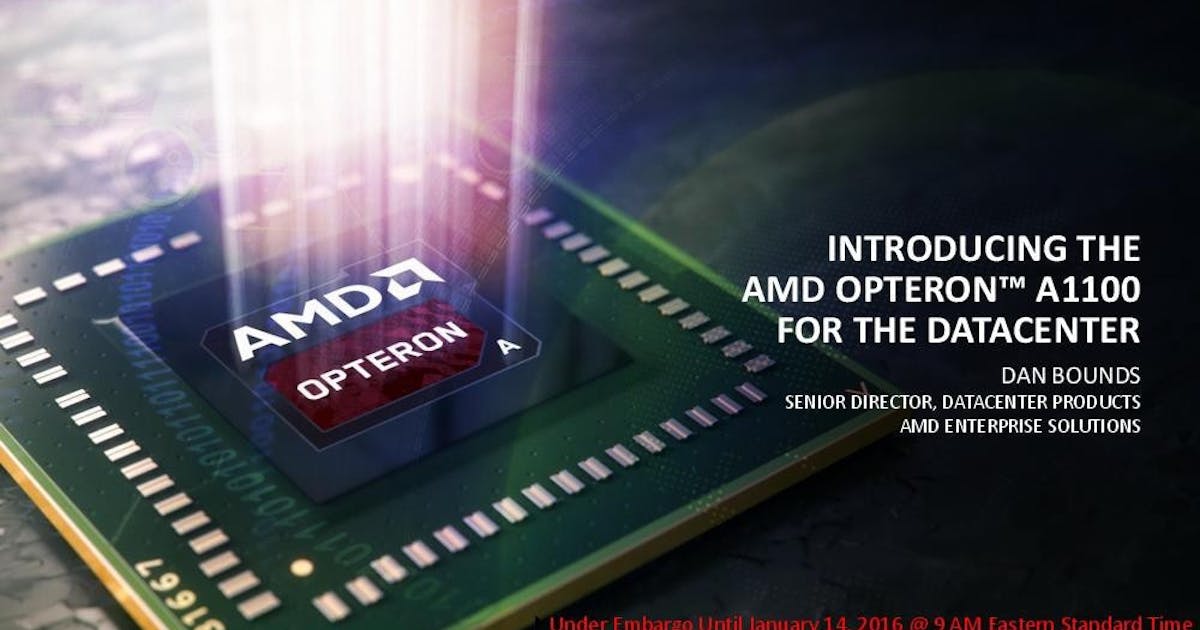 AMD ARM 伺服器處理器終於登場，正式推出 Opteron A1100 系列 #cortex-a57 (101402) - Cool3c