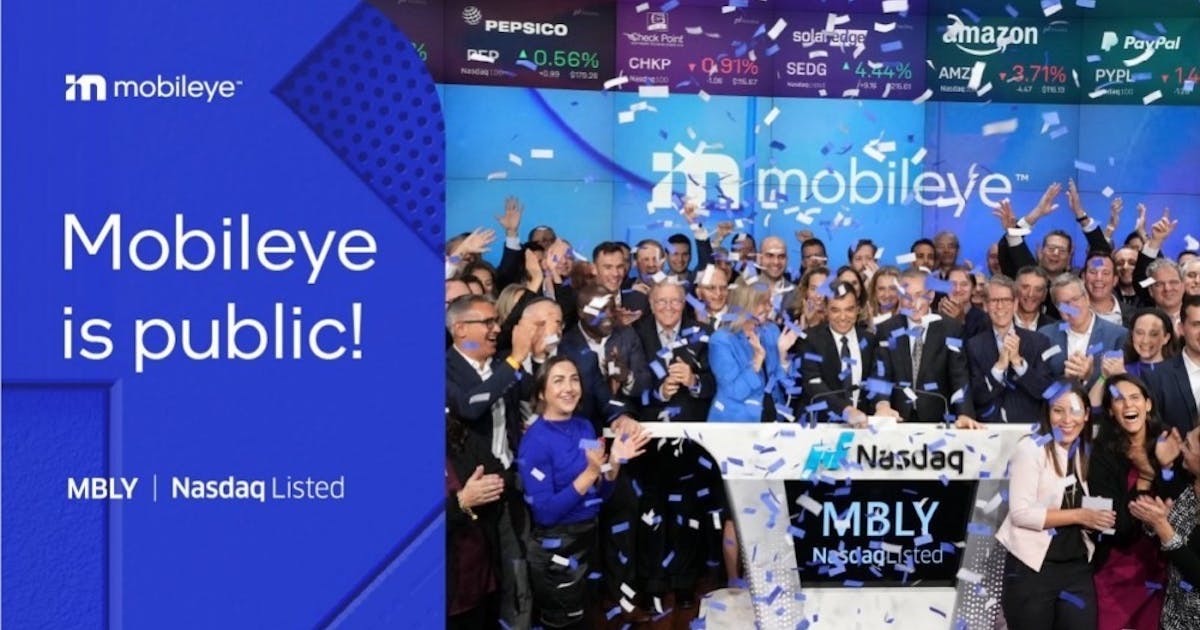 Intel 旗下自駕應用公司 Mobileye 納斯達克交易所掛牌上市 市值增加至 230 億美元 (184516) - Cool3c