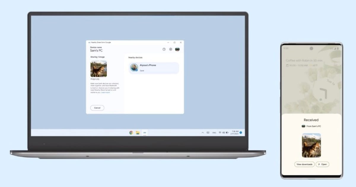 Google 推出 Nearby Share Beta 版 Android 手機與 Windows PC 直接傳檔更方便 (193183) - Cool3c