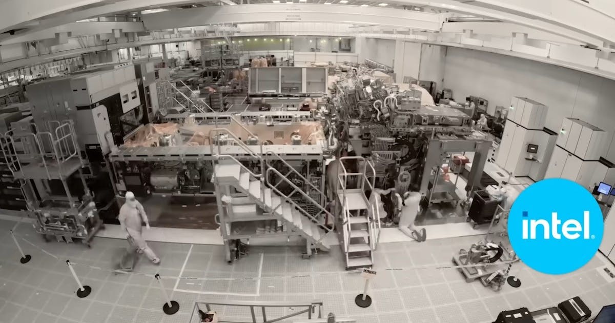 Intel歡慶ASML的High NA EUV設備抵達俄勒岡工廠，拍攝運送與架設過程短片 #半導體 (211361) - Cool3c