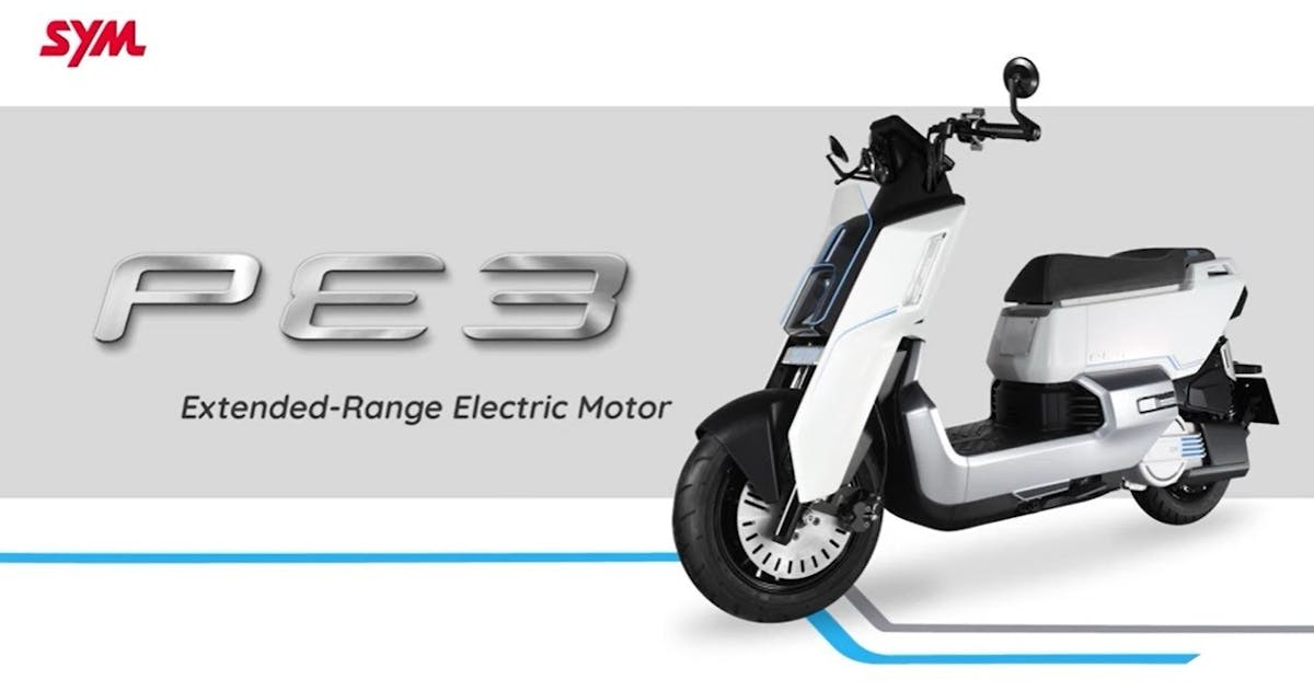 三陽於米蘭車展展示燃油增程電動機車概念車SYM PE3，以Z.R.S.G引擎發電搭配鋁離子電動系統、每公升汽油可行駛125公里 #鋁離子電池 ...