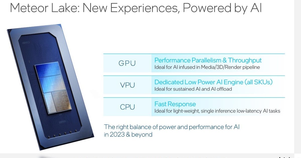 COMPUTEX 2023 ： Intel 證實 Meteor Lake 將整合 VPU 提供 AI 應用，使 AI 融入日常 PC 使用體驗 #Intel 4 (193977) - Cool3c