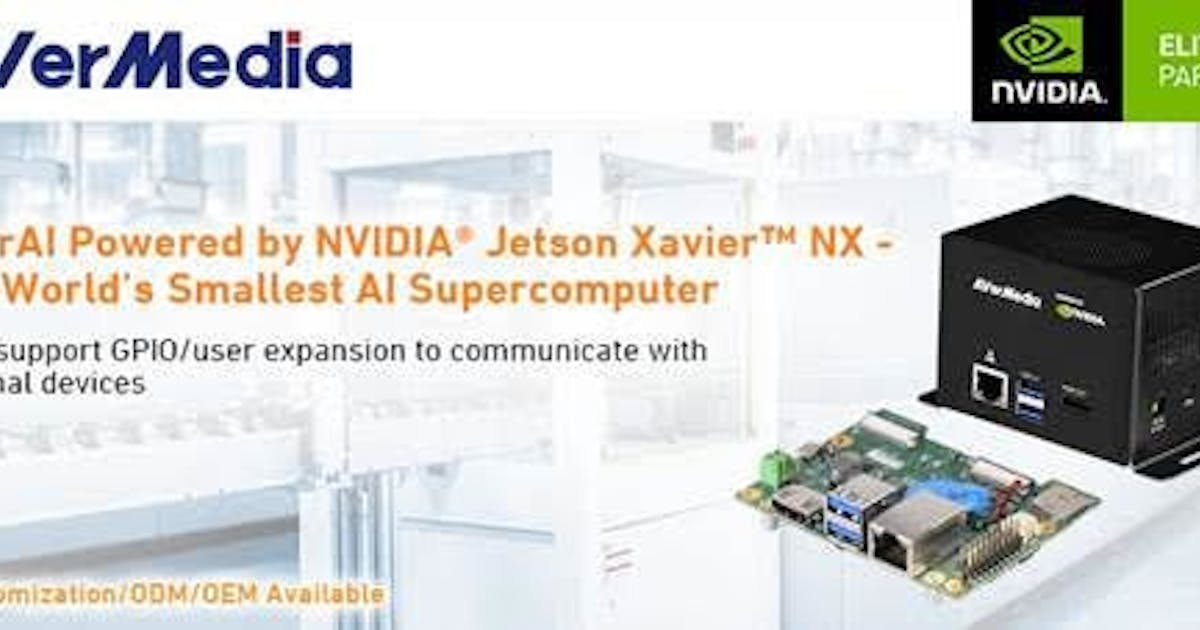 圓剛推出搭載 NVIDIA Jetson Xavier NX 的 AI 邊緣運算電腦 #圓剛科技 (154169) - Cool3c