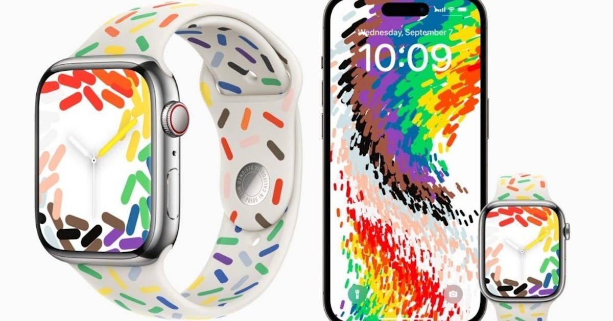 蘋果推出 Apple Watch Pride 版運動型錶帶，支持 LGBTQ+ 社群 (193175) - Cool3c