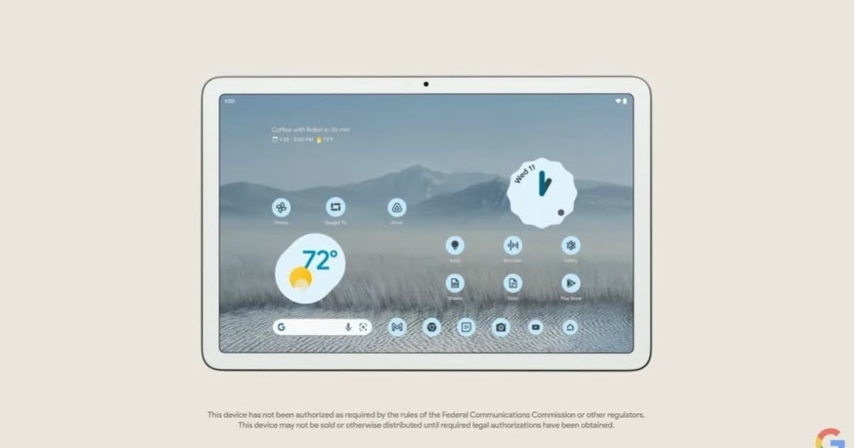 Google Pixel Tablet 規格曝光，搭載第一代 Tensor SoC 、採原生 64 位元 Android 13 #Made by Google (183029) - Cool3c
