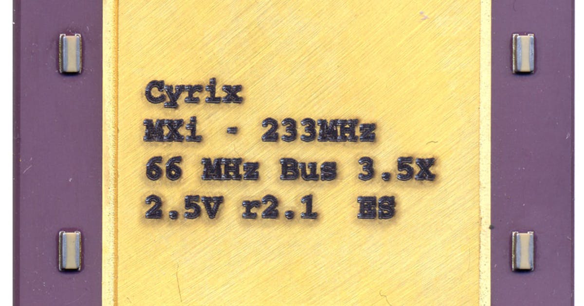 硬科技：幻之處理器系列Cyrix MXi(1998年) #MediaGX (172855) - Cool3c