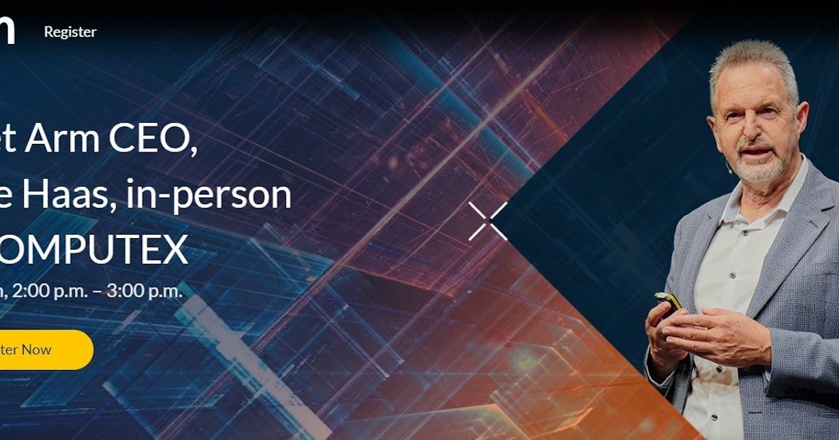 Arm 新任執行長 Rene Haas 將於 5 月 29 日在台進行 Computex 主題演講，為上任後首次在台公開演講 #Simon ...