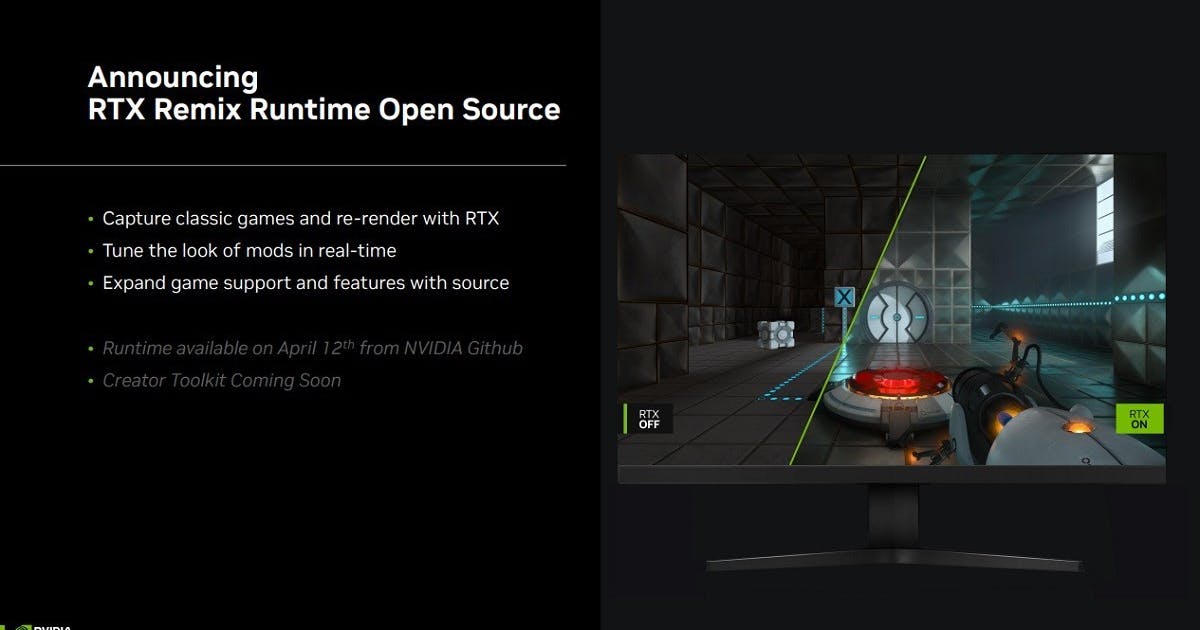NVIDIA 重磅公布 RTX Remix Runtime 開源，後續 RTX Remix 工具也將跟進腳步開源 #Omniverse ...