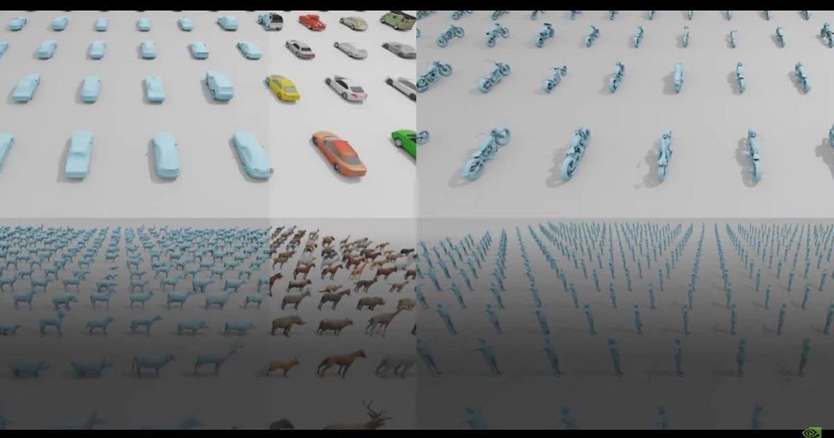 NVIDIA Research 發表 NVIDIA GET3D 的 3D 模型自動產生技術，以 2D 圖片迅速產生大量 3D 物件與人物 #AI (183037) - Cool3c