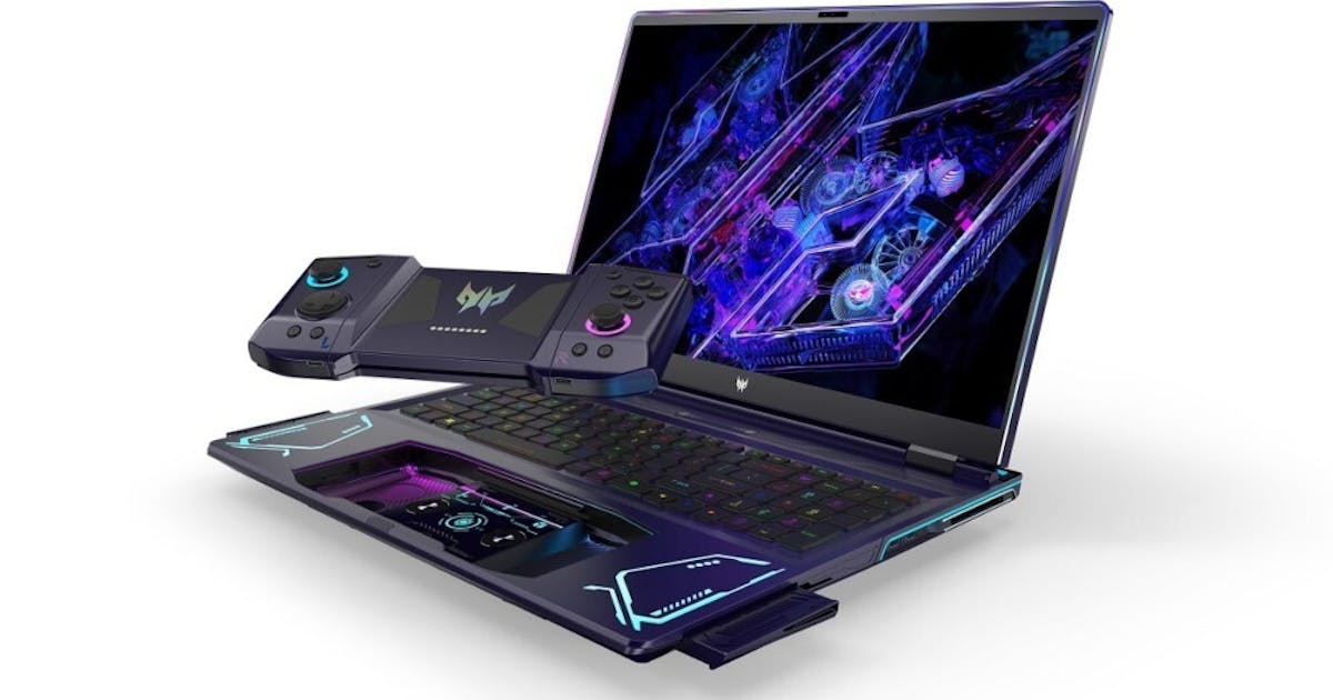 宏碁 Project DualPlay 電競筆電概念機亮相 鍵盤秒變雙人控制器 #無線控制器 (223812) - Cool3c