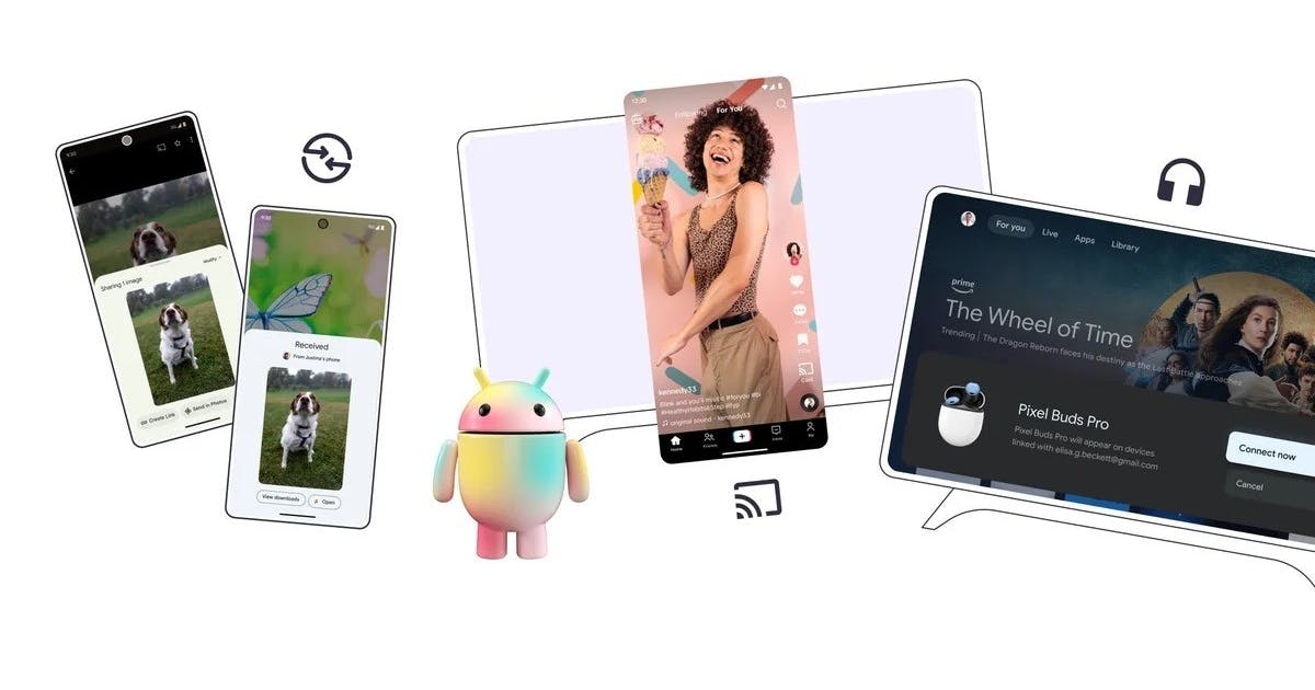 CES 2024：Google以三星Quick Share作為Android日後共享協議，針對藍牙裝置的Fast Pair將自手機擴大到電視 #google tv (207291) - Cool3c