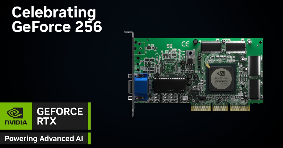 NVIDIA歡慶首款GPU產品GeForce 256誕生25周年，GPU一路走來自遊戲娛樂演化為驅動科技進步的異構運算動力 #cuda ...