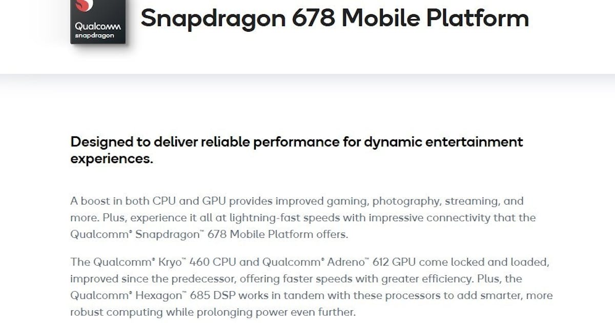 高通宣布 Snapdragon 678 ，為 Snapdragon 675 性能強化版 4G 平台 (158636) - Cool3c