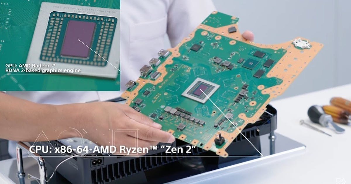 小改版 PlayStation 5 改搭 6nm 製程 AMD Oberon Plus 處理器，發熱更低得以簡化散熱架構 #AMD ...