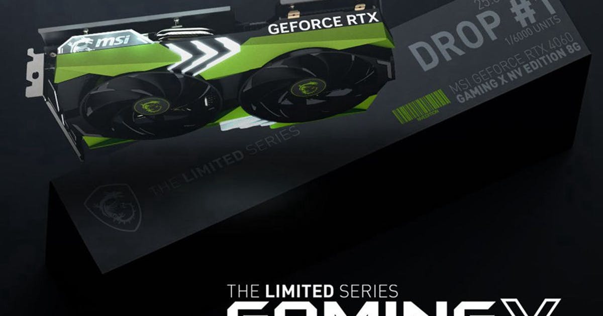 微星 THE LIMITED SERIES 第一彈推出 MSI GeForce RTX 4060 GAMING X 8G NV EDITION ...