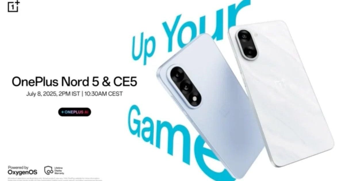 OnePlus Nord 5 系列手機預告推出 搭載 Plus 鍵，更多細節 7/8 揭曉 (240817) - Cool3c