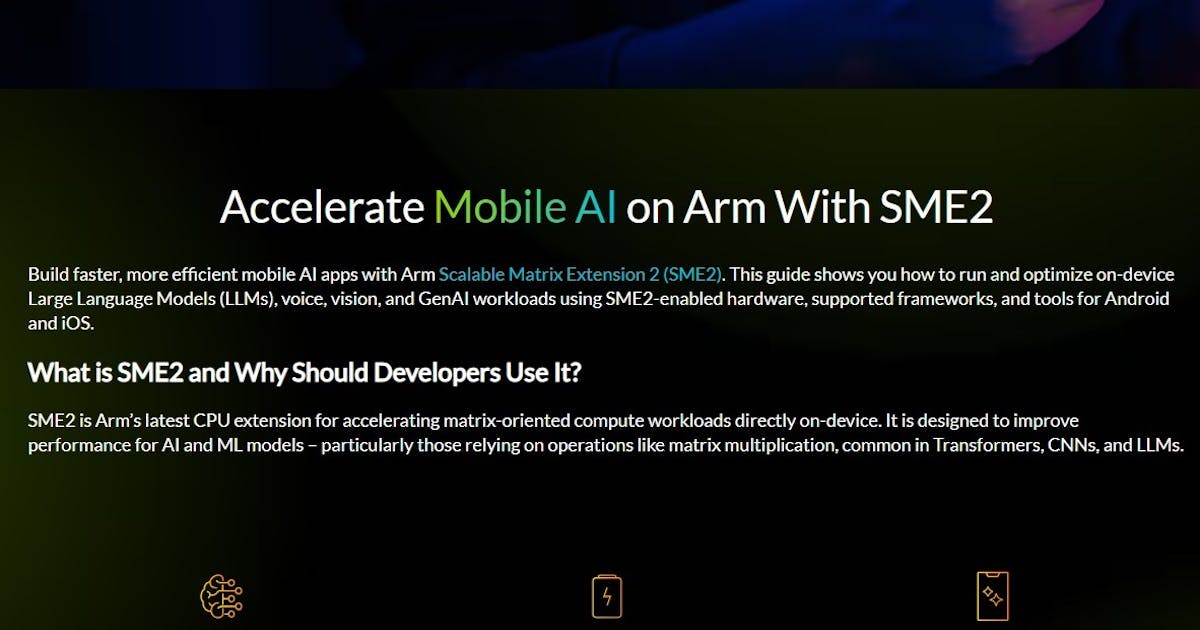 Arm SME2指令集將導入高階Android旗艦晶片，受惠KleidiAI可無縫增強Android生態AI體驗 #Armv9 (241628) - Cool3c