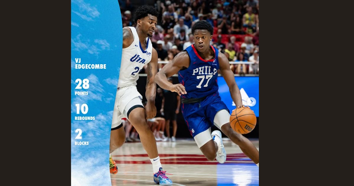 V. J. Edgecombe：從巴哈馬烈焰到費城鬥魂，一位雙向側翼的爆發前夜 - NBA - 籃球 | 運動視界 Sports Vision