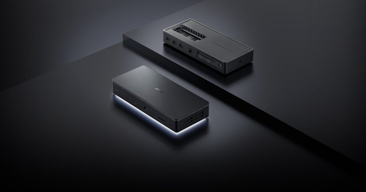 華碩ASUS Master Thunderbolt 5 Dock DC510十三合一擴充基座說明頁面上線 支援三路4K輸出、內建PCIe ...